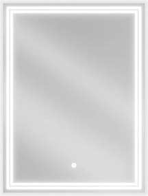 Mexen Taco, LED koupelnové zrcadlo s podsvícením 60x80 cm, 6000K, ochrana proti zamlžování, 9805-060-080-611-00