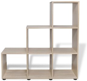vidaXL 242553 Marketos Staircase Bookcase/Display Shelf 107 cm Oak