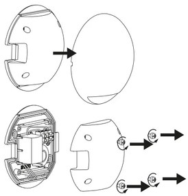 PANLUX LEON CIRCLE nástěnné zahradní LED svítidlo 2W antracit
