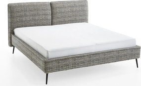 Tmavě zelená čalouněná dvoulůžková postel bez roštu 160x200 cm Infinity – Meise Möbel