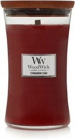 WoodWick vonná svíčka s dřevěným knotem velká Cinnamon Chai 609 g