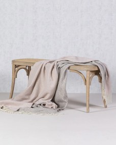 Pléd Merinos 140x200cm melange grey pink