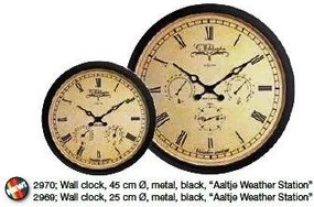 Designové nástěnné hodiny 2969 Nextime Aje Wheather Station 25cm