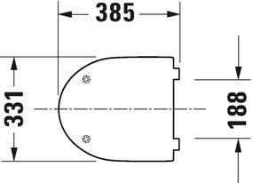 Duravit No.1 - WC sedátko + sklápěcí automatika, bílá 0021390000