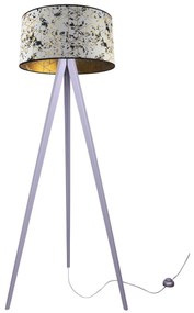 Podlahová lampa WERONA, 1x textilní stínítko se vzorem (výběr ze 6 barev), (výběr ze 6 barev konstrukce)