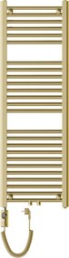 Mexen Mars, elektrické topné těleso 1200 x 400 mm, 300 W, zlatá lesklá, W110-1200-400-2300-50