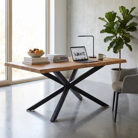 Stůl PORTO, 1800 x 900 mm, dub masiv s nepravidelnou hranou