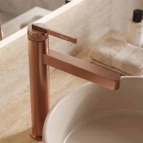 Rea, Koupelnová baterie Rea Grace Brush Copper High, REA-B8941