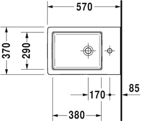 Duravit Vero Air - Závěsný bidet 37x57 cm, bílá, D 2274150000