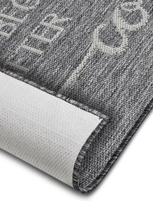 Hanse Home, Běhoun Cucina Life Begins After Coffee 105627 Grey Cream, 62x150, šedá, kuchyně