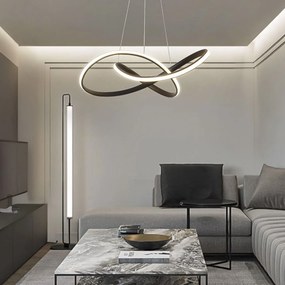 Toolight Toolight, LED stropní svítidlo 50cm, 32W + dálkové ovládání, G006-CP, černá, OSW-09747