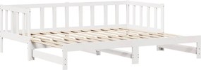 Válenda s přistýlkou a zásuvkami bez matrace bílá 90x200 cm 3302188