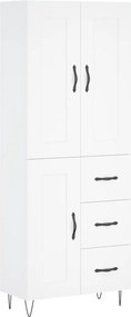Skříň highboard bílá 69,5 x 34 x 180 cm kompozitní dřevo 3200033