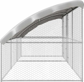 Psí kennel 3 ks Stříbrná 6 x 2 x 2 m Pozinkovaná ocel 3368331