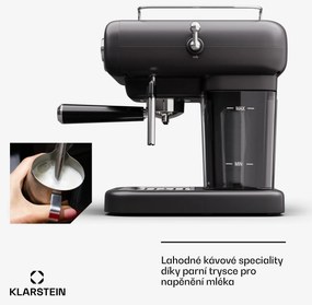 Klarstein Espressionata Evo, espresso kávovar, 950W, 19 bar, 1,2 l, 2 šálky