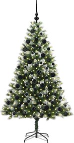 Umělý vánoční stromeček s umělým sněhem 300 LED Teplá bílá 3395443
