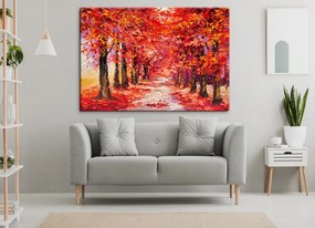 Malvis ® Reprodukce obrazu Malebná alej stromů Velikost: 150x100 cm