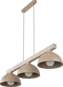 TK Lighting Béžový závěsný lustr Oslo pro žárovku 3x E27 TK11012