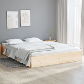 Rám postele masivní dřevo 135 x 190 cm Double - Default Title