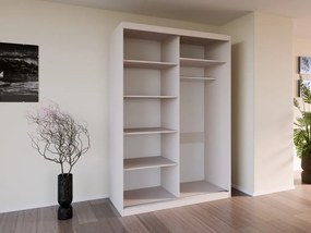 GiB Meble Šatní skříň BREGI SZ150 Barva: Votan/černá