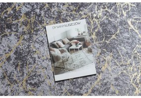 Dywany Luszczow Dětský kusový koberec MIRO 11111.2103 pratelný  Mramor, glamour protiskluz, tmavošedý / zlatý Rozměr koberce: 160 x 220 cm