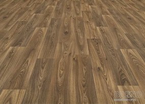 Breno PVC QUINTEX Gambel Oak 669D – tmavě hnědé dřevo, šíře 500 cm