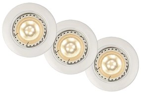 Lucide 11001/15/31 - SADA 3x LED podhledové svítidlo FOCUS 1xGU10/5W/230V bílé