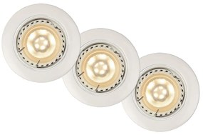 Lucide 11001/15/31 - SADA 3x LED podhledové svítidlo FOCUS 1xGU10/5W/230V bílé