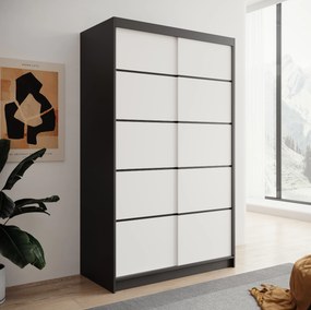 ADRK Furniture Posuvná skříň Lizi 120 ADRK-SW-LIZ-120-BW