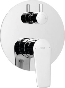 Aqualine Lotta sprchová baterie podomítková 2 výstupy otočný přepínač chrom LT745