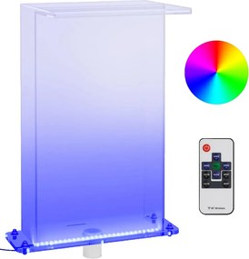 Bazénová fontána s RGB LED osvětlením akryl 51 cm 151406