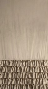ZATEMŇOVACÍ ZÁVĚS NA KROUŽCÍCH CARLI 140X250 CM TMAVĚBÉŽOVÁ