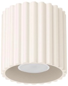 Sollux  SL.1789 - Bodové svítidlo AURA 1xGU10/10W/230V pr. 10 cm krémová SL.1789