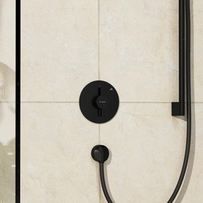 Hansgrohe DuoTurn S, baterie pod omítku pro 1 spotřebič, černá matná, HAN-75618670