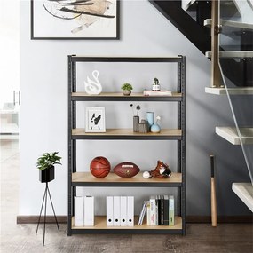 Zátěžový regál Yaheetech – Mod.6: 180 × 120 × 45 cm/875 kg černá (264515749188)