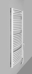 Aqualine, ORBIT-E elektrické topné těleso, oblé, 600x1320 mm, 600W, bílá, ILEO36T