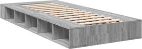Rám postele šedý sonoma 90 x 200 cm kompozitní dřevo 3280522