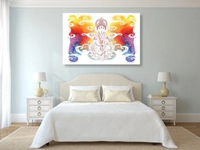 Obraz hinduistický Ganéša - 120x80 cm