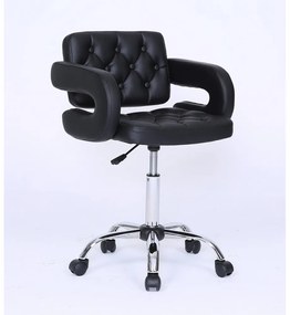 Židle Stockholm na kolečkách - černá