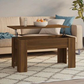 vidaXL Konferenční stolek 101 x 49 x 52 cm kompozitní dřevo [809689] Barva: hnědý dub