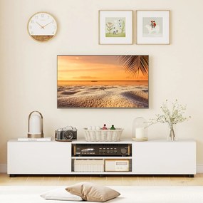 Costway TV skříň TV komoda pro televizory do 70 palce TV s 2 dvířky