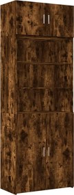 Úzká úložná kouřový dub 80x42,5x225 cm kompozitní dřevo 3281347
