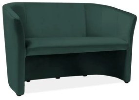 Pohovka Cuba Velvet, dvojsedák, zelená