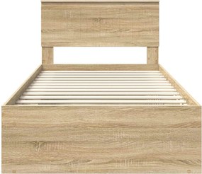 Rám postele s čelo Sonoma 100 x 200 cm Masivní borové dřevo 3410638