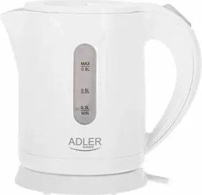 Adler AD 1371w bílá / Rychlovarná konvice / 850W / 0.8 L