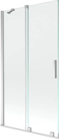 Mexen Velar posuvná vanová zástěna 2-křídlová 100 x 150 cm, transparentní, chrom - 896-100-000-01-01
