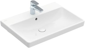 VILLEROY & BOCH Villeroy &amp; Boch AVENTO - Umyvadlo, 650x470x180 mm, s přepadem, bílá Alpin CeramicPlus 415865R1