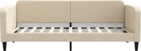 Válenda s přistýlkou krémová 90 x 200 cm textil 3196820
