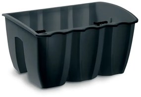 PROSPERPLAST Závěsný truhlík - CROWN Rozměr: 39,3x27,8 cm, Barva: antracit