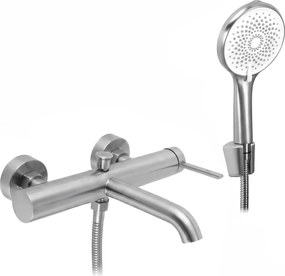 Nástěnná vanová baterie REA RIVO, nikl kartáčovaný